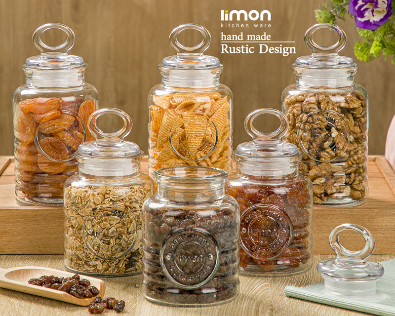 RUSTIC GLASS JAR SIZE 5