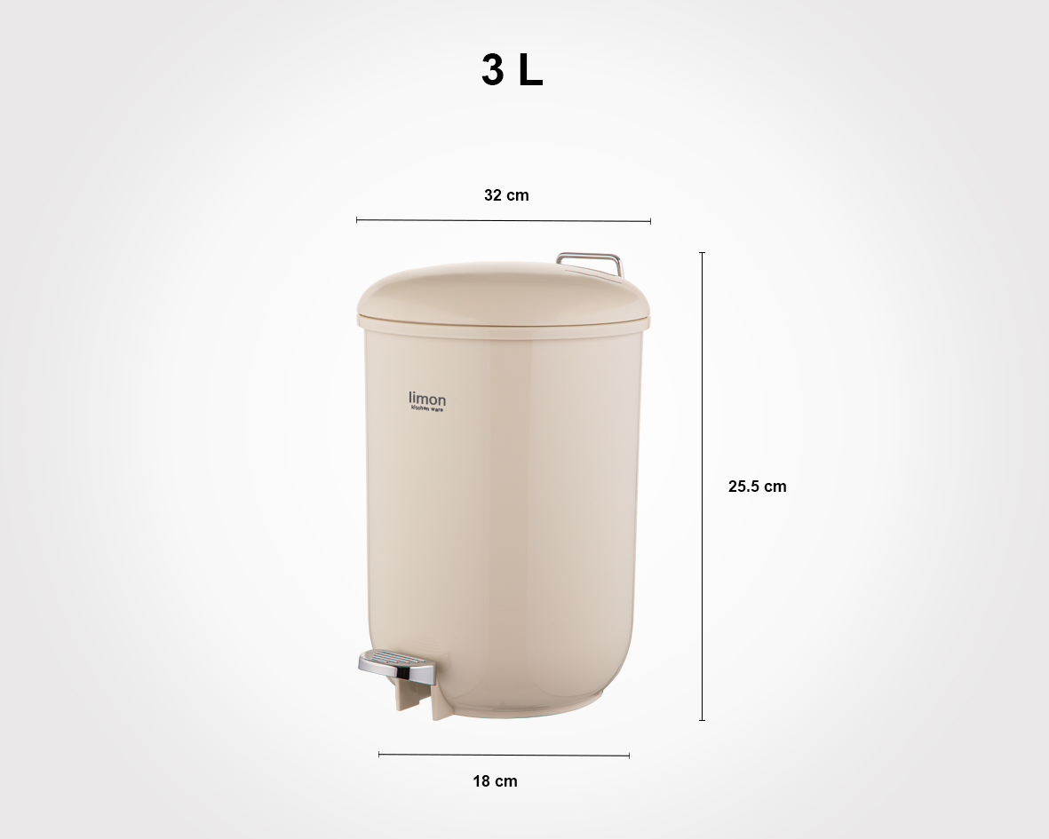 ROUND BATHROOM DUSTBIN